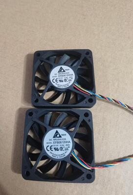 台达 6010大风量EFB0612HHA超薄12V 0.25A PWM测速CPU散热风扇6cm