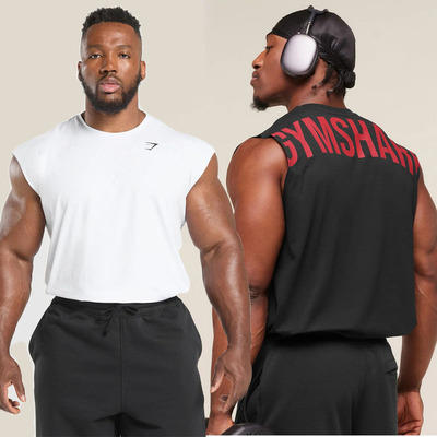 Sport GYM SHARK tank tops for men muscle show sport vest