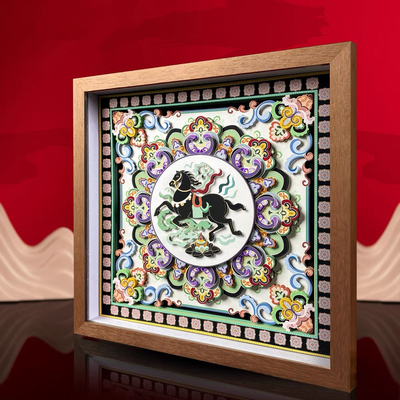 马到成功办公室桌面摆件家居装饰