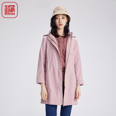 渔牌女装风衣外套女2024