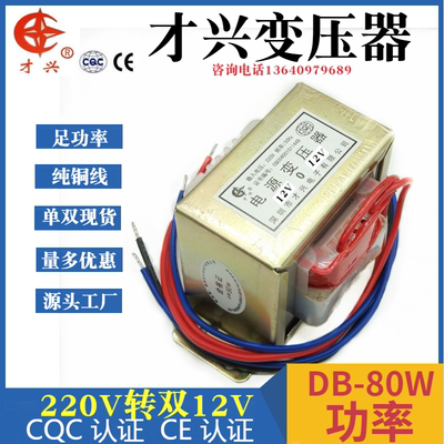 80VA220V转双12V纯铜线交流