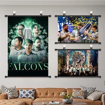 falcons猎鹰科隆Major夺冠海报NiKo挂画反恐精英CS装饰画壁画贴纸