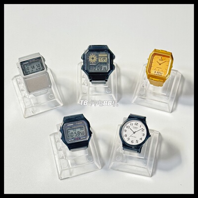 正版散货 STASTO迷你手表戒指 CASIO微缩卡西欧复古指环摆件扭蛋