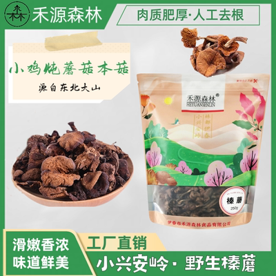禾源森林严选东北特产晒干营养榛蘑袋装小兴安岭山货伊春泡发肥厚