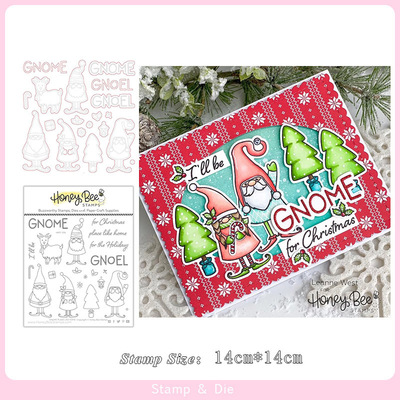 scrapbook DIY相册手账切割模具蚀刻 压花模具+透明印章 圣诞J120