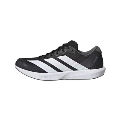 adidas 低帮 LightStrike 竞速跑步鞋 男女同款 黑白色 JP6528
