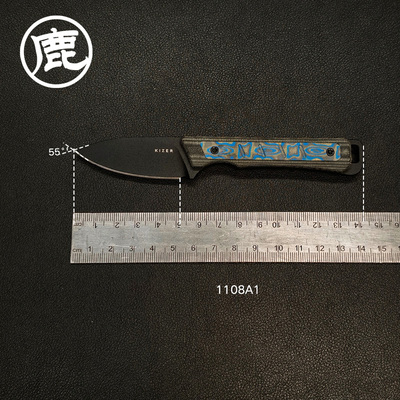 KIZER凯泽户外装备小直刀 露营多用途工具小刀装备1108