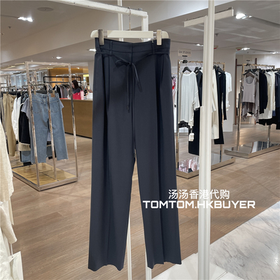 香港正品代购 Le17septembre 25春夏 配腰带经典宽松直筒休闲裤