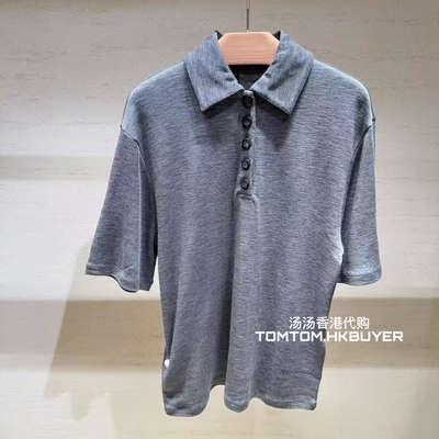 香港正品代购 Rohe 26春夏新款 半系扣宽松短袖Polo衫