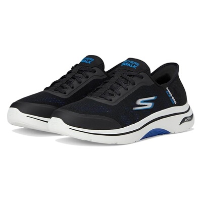 代购skechers斯凯奇男鞋夏季厚底系带轻便百搭运动跑步鞋216604
