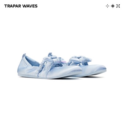 TRAPAR WAVES2026新款春季薄底缎面芭蕾鞋浅口休闲平底女鞋子单鞋