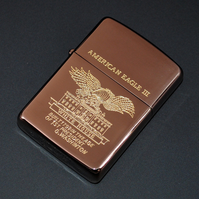 Zippo1990年镀钛小斜底打火机