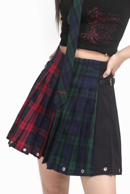 复古朋克学院半身裙CLOTHESVOICE