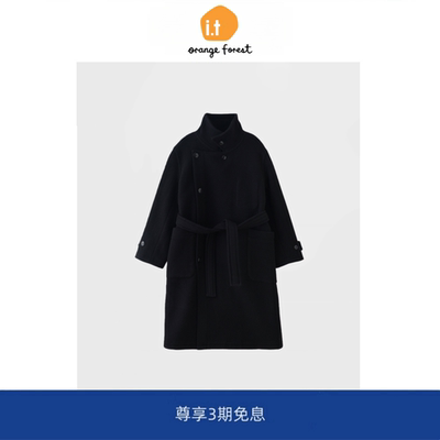 it :orange forest老钱风轻奢男女毛大衣廓形呢大衣秋冬保暖外套