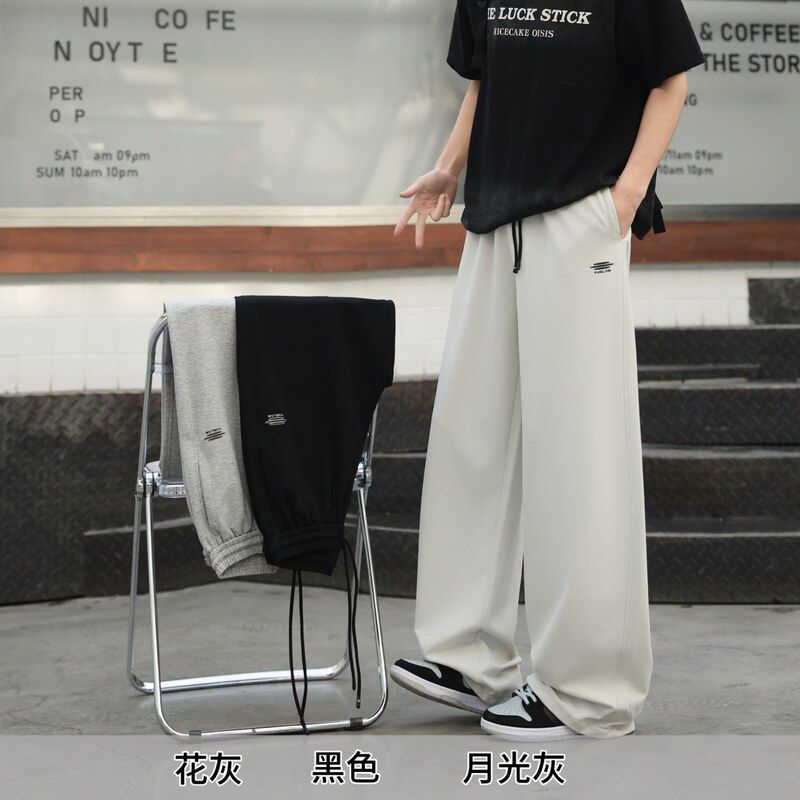 2026春夏款019针织休闲裤男女童舒适春夏潮牌青少年宽松运动休闲