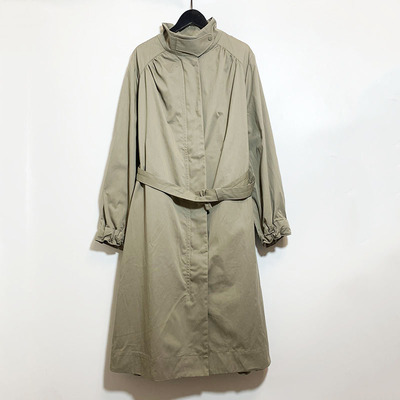 圣迪家长袖立领长款特价风衣