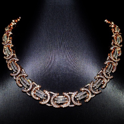 Mr.Bling明星同款混镶拜占庭项链