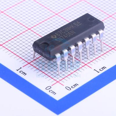 反相器 SN7406N DIP-14 TI 全新原装进口