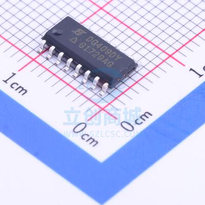 模拟开关/多路复用器 DG409DY-T1-E3 SOIC-16_150mil VISHAY(威世