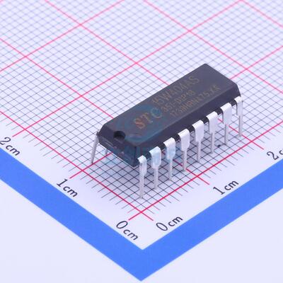单片机(MCU/MPU/SOC) STC15W404AS-35I-DIP16 DIP-16 全新原装进