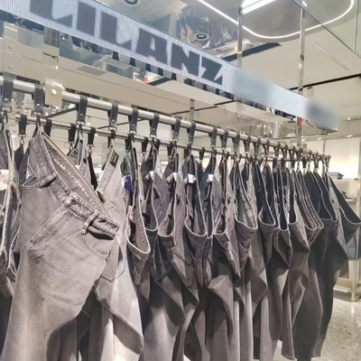 服装店挂钩S钩牛皮革织带裤钩裤架展示架牛仔裤专用挂衣架子