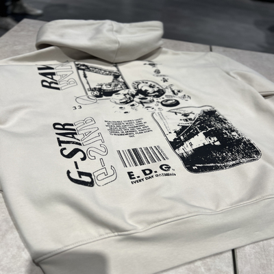 G-STAR专柜男拉链开衫帽衫卫衣