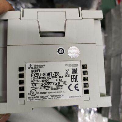 PLC FX5U-80MT/ES 实物拍摄 成色几乎