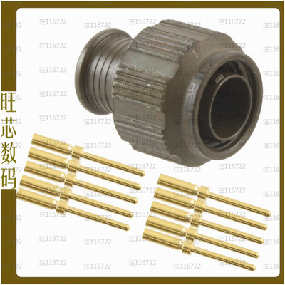 MKJ1A6W7-10PA【CONN PLUG MALE 10POS GOLD CRIMP】