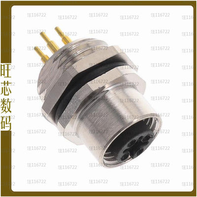 ALBKF12-FMBR5-S0【BULKHEAD CONN. M12 FRONT MT. 5-P】