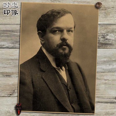 法国复古怀旧风牛皮纸寝室装饰画