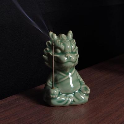 创意国潮小龙人茶宠摆件香插