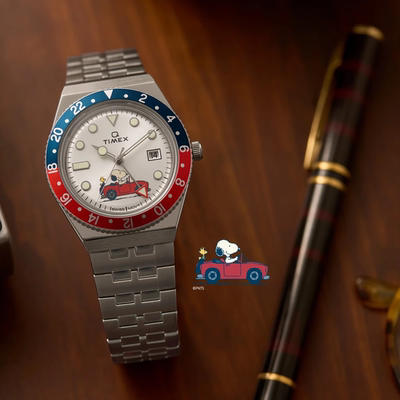美国代购Timex x Peanuts Q Timex天美时史努比联名38mm石英男表