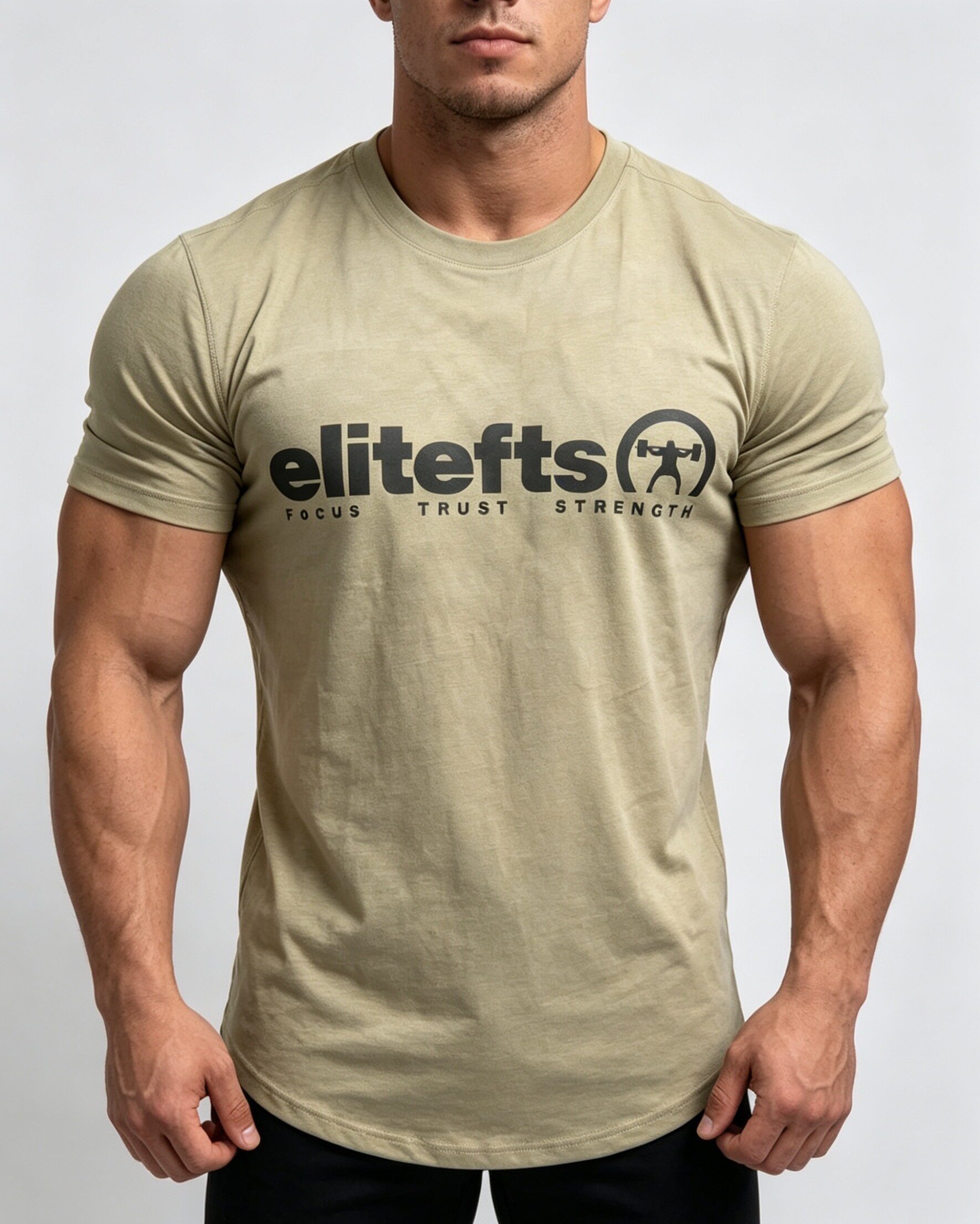 elitefts美式男士棉健身短袖T恤男款圆领上衣