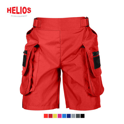 HELIOS水肺潜水技潜短裤带大口袋松紧腰带500D超耐磨材质男女款
