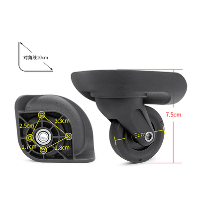 W363#皇冠CROWN行李箱轮子替换拉杆箱顺滑耐磨皮箱1563万向轮配件