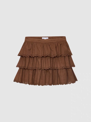 SHampUR2026春季新款女休闲复古百搭蛋糕裙UYU950007