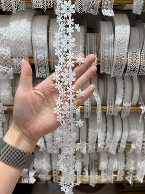 建诚绣品精品水溶牛奶丝蕾丝花边diy手帐手工娃衣童装服装辅料