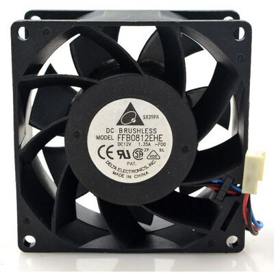 台达 8038 12V 8CM 双滚珠高速大风量 服务器散热风扇 FFB0812VHE