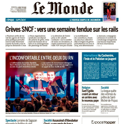 5张法国原版报纸法语法文拍照道具背景