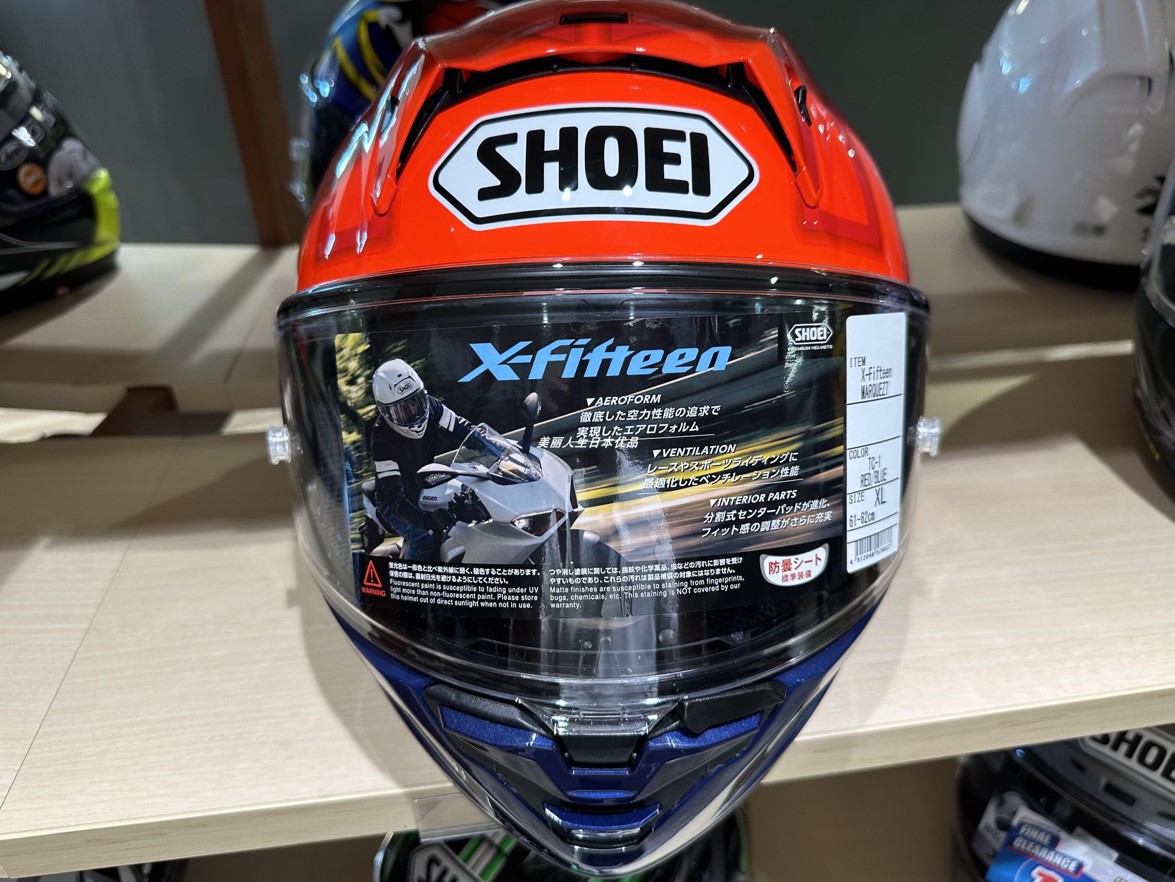 日本直邮日版shoei x15马奎斯红蚂蚁7代 TC1红蓝_虎窝淘