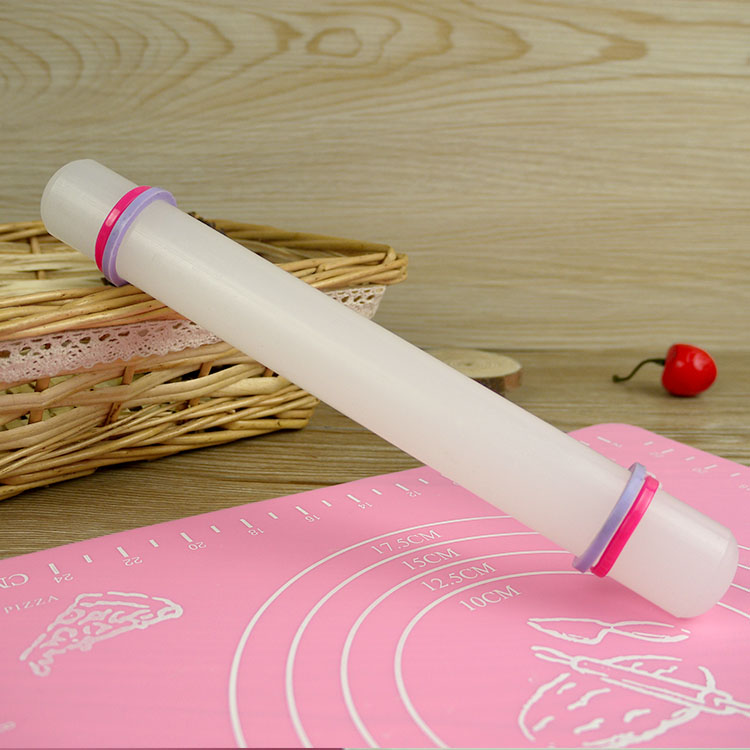 烘焙工具塑料擀面杖家用揉面擀面皮饺子皮擀面棍带圈可调节厚度