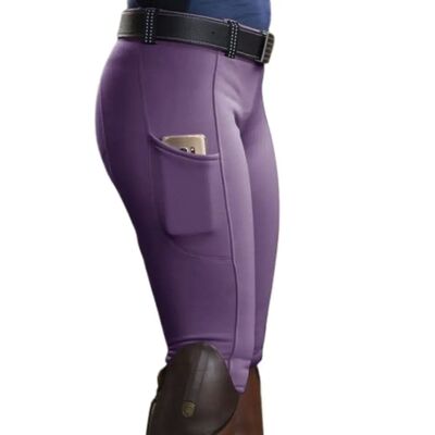 弹力提臀马术裤女 Elastic hip lifting pocket equestrian pants