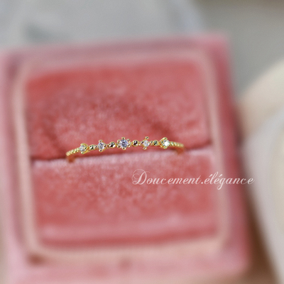 超精美超细百搭超闪戒指