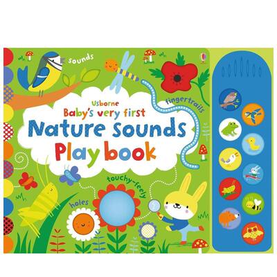 【现货】自然Nature 【有声玩乐书Baby’s Very First Sounds Playbook】英文进口原版儿童趣味图书Fiona Watt  Stella Baggott外