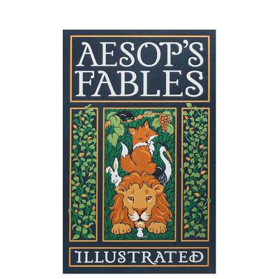 【预售】【皮封经典收藏】伊索寓言插图版 【Leather-bound Classics】Aesop's Fables Illustrated 原版英文文学进口书籍图书外版