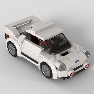 MOC-99425 Ford RS200 130片 电子图纸 拼插积木 6格 跑车