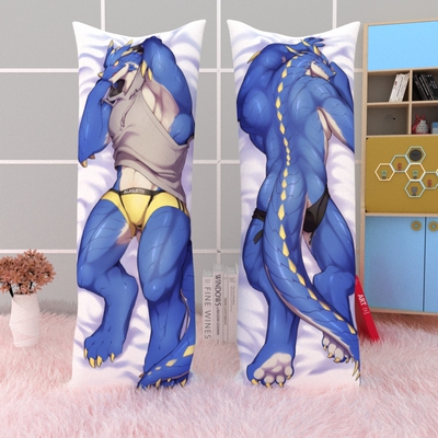 兽人furry等身抱枕龙虎家有大猫