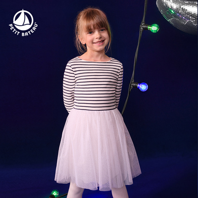 Petitbateau长袖连衣裙秋季