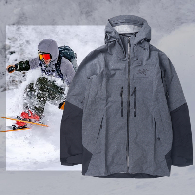 现货始祖鸟滑雪服硬壳冲锋衣耐磨