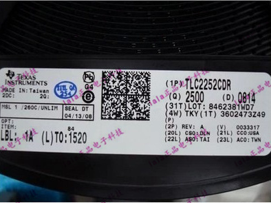 贴片 TLC2252CDR TLC2252IDR TLC2252极低功耗运算放大器 SOP-8